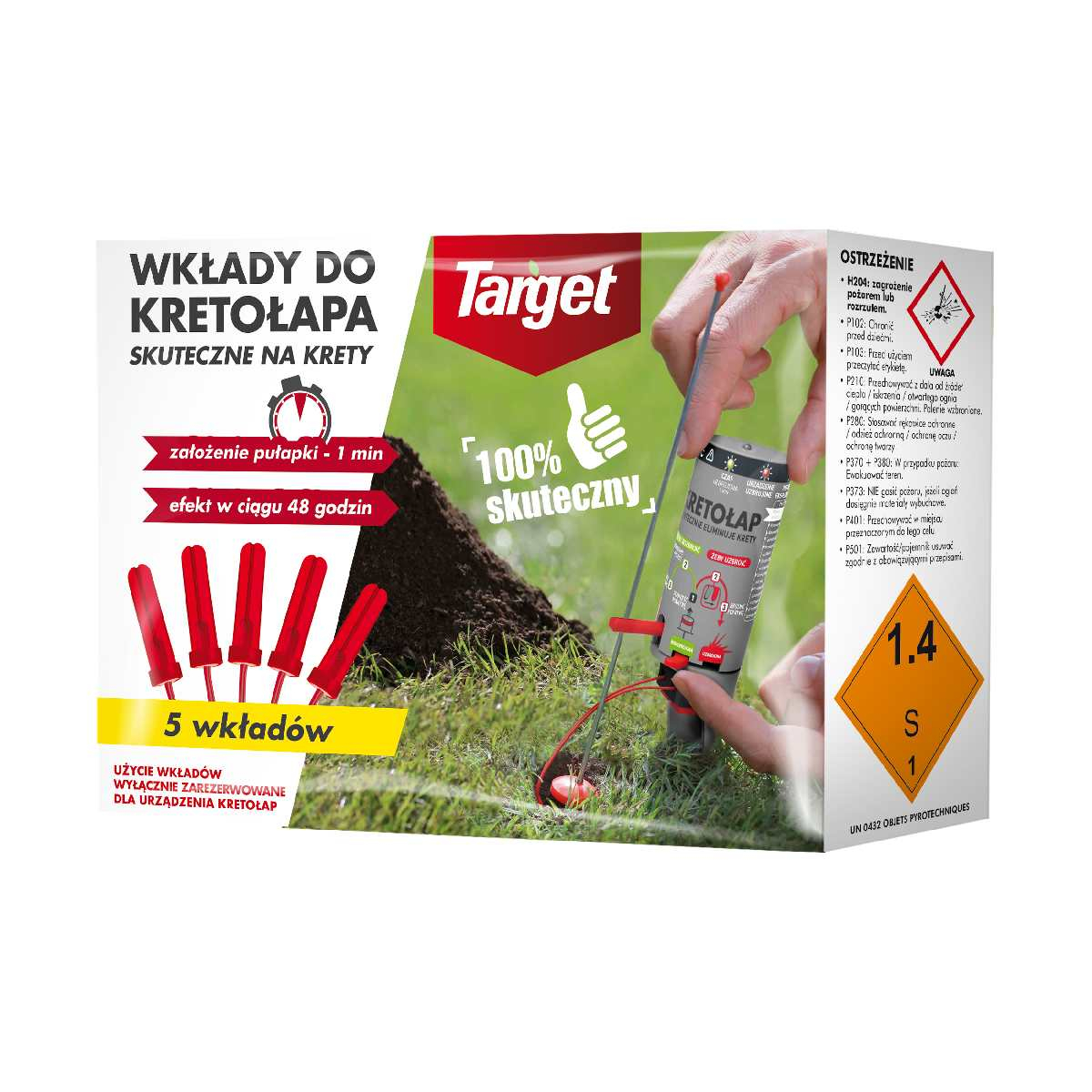 Wkłady do Kretołapa - Petardy Target na Krety | Sklep Gardenowo