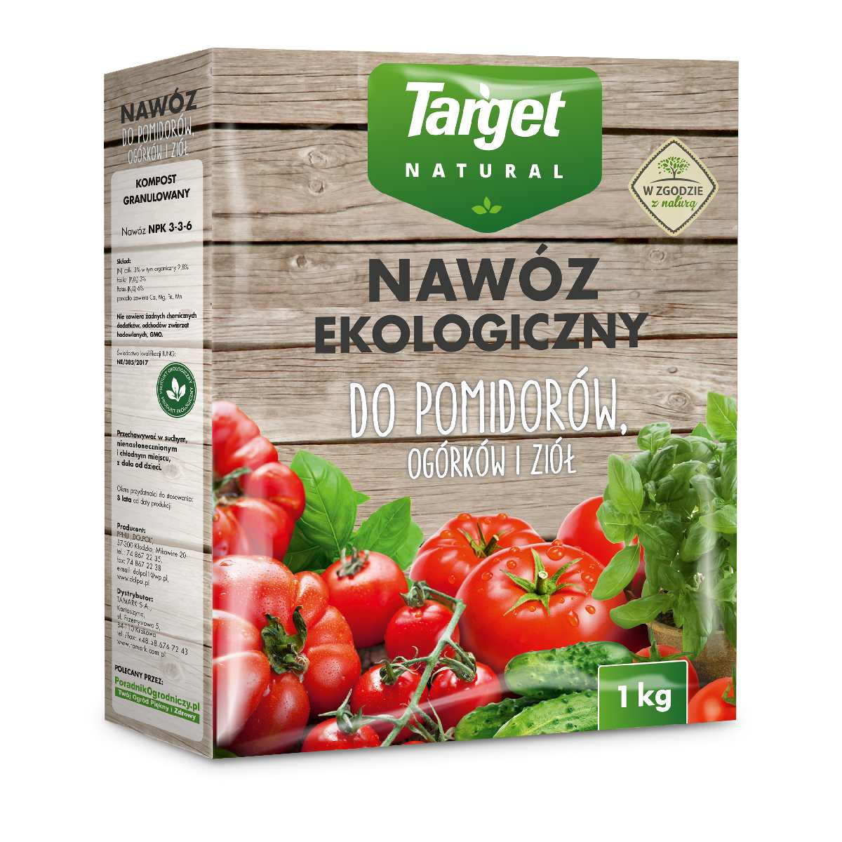 Nawóz Ekologiczny do Pomidorów i Ogórków 1kg Target | Sklep Gardenowo